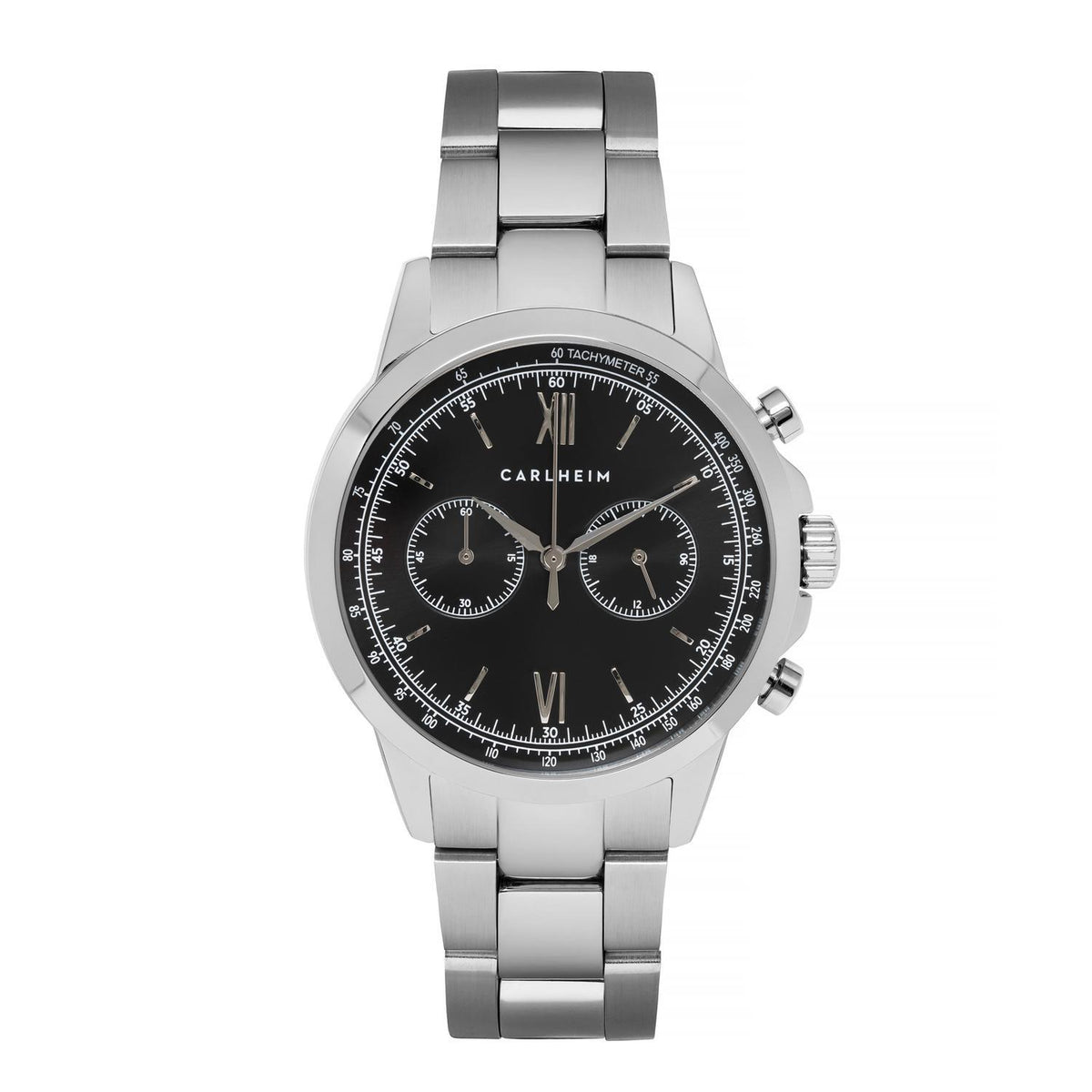 Men's watches - Albin 40 Silver (Black) Stainless Steel - Carlheim